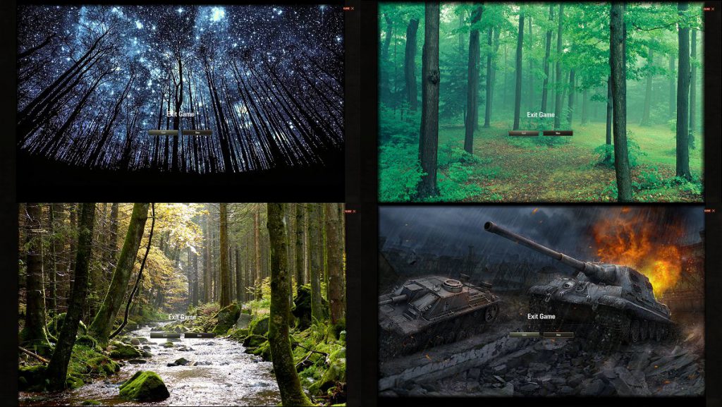 Hawg's 12 Exit Game Backgrounds V3 [1.7.0.0] - WoT mods