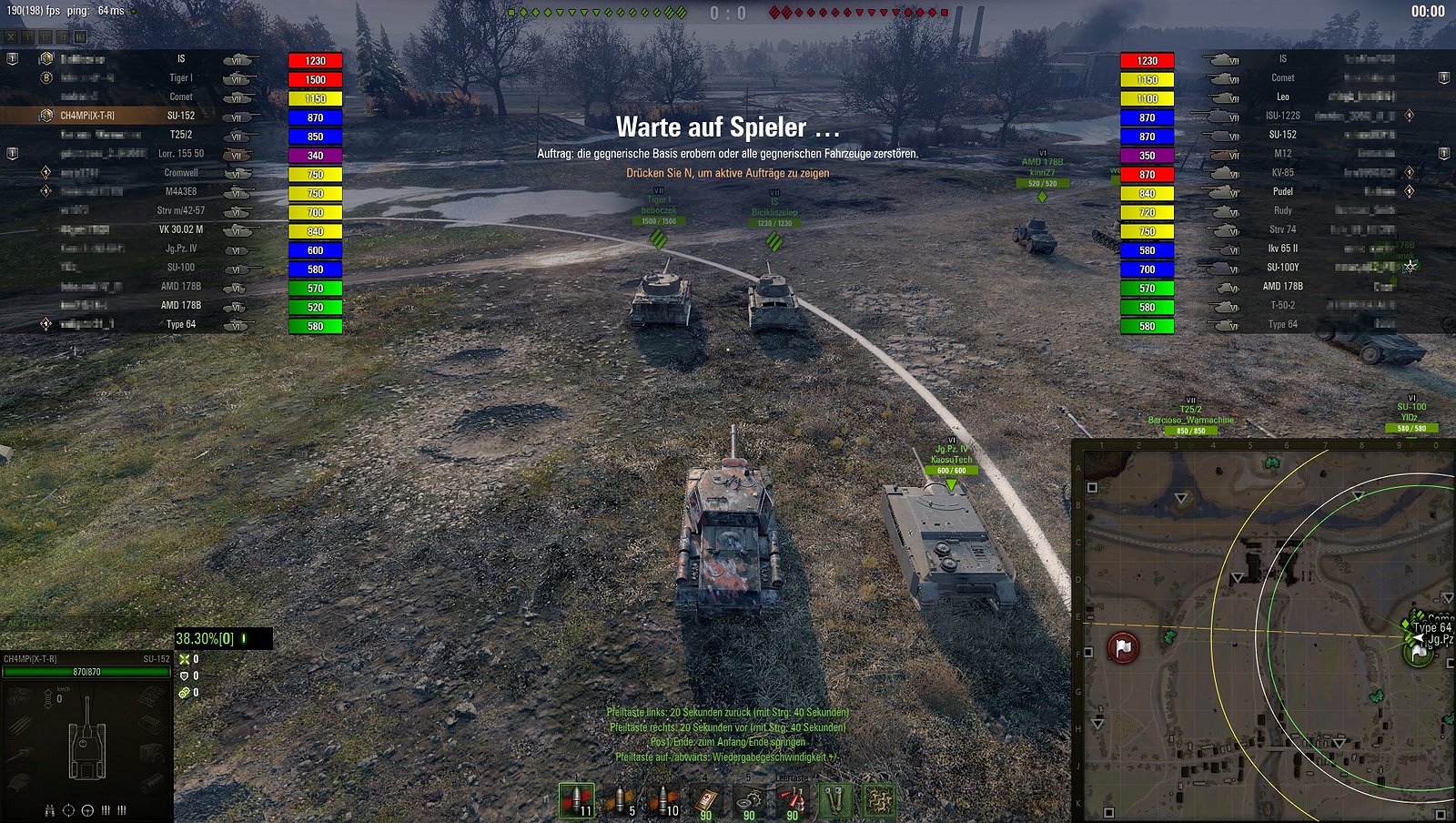 Tank Health Bars & Enemy Spotted Status [1.7.0.2] - WoT mods