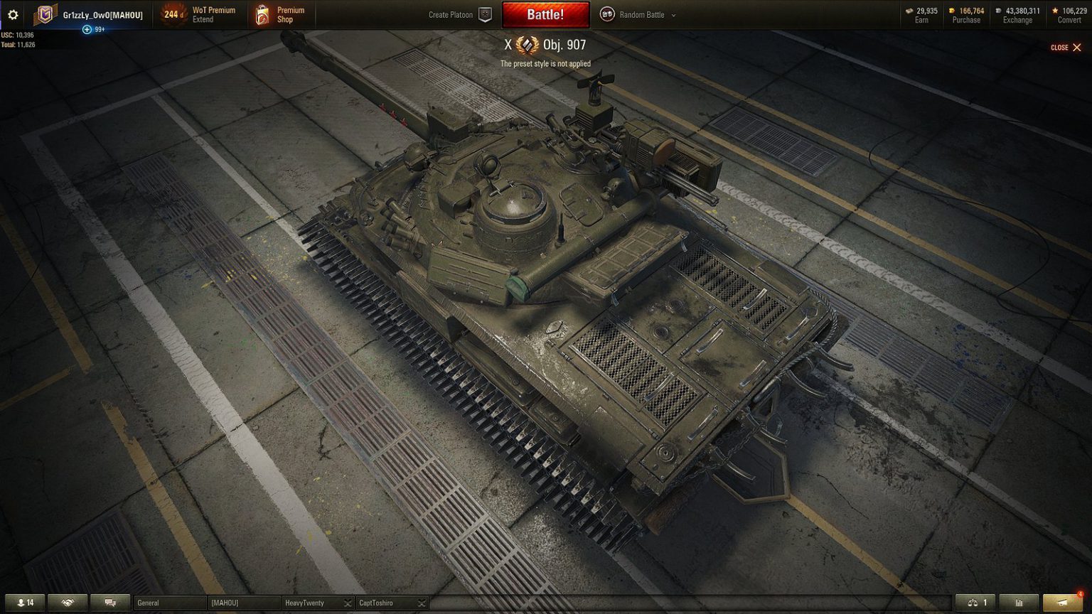 Obj 907 "Graphite" Remodel [1.9.0.0] - WoT mods