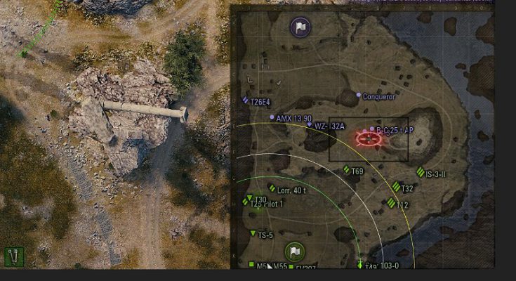 Strategic Reticle for SPG Minimap [2.0.1.0] - WoT mods