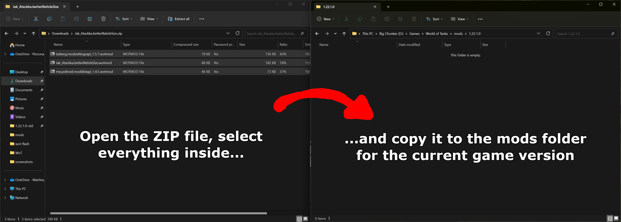 Better Reticle Size [2.0.1.1] - WoT mods