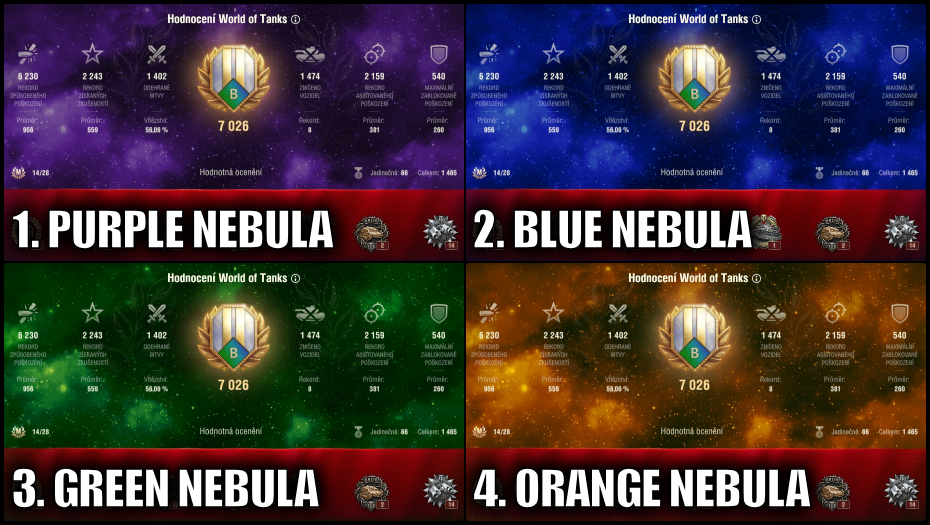 Nebula backgrounds [1.29.1.1] - WoT mods